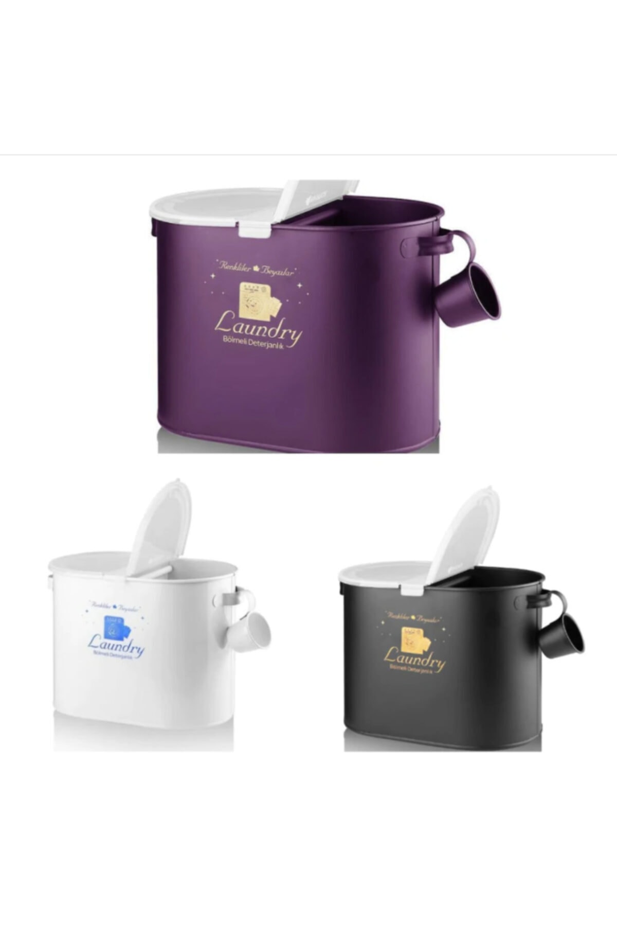 Detergent Box Metal 12 L Bathroom Supplies Storage – Grandado