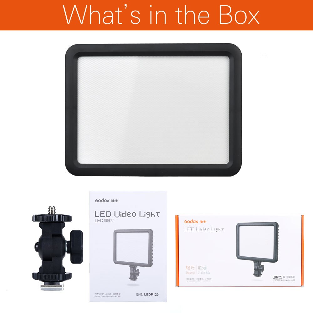 Godox Ultra Slim LEDP120C 3300K~5600K Studio Video... – Grandado