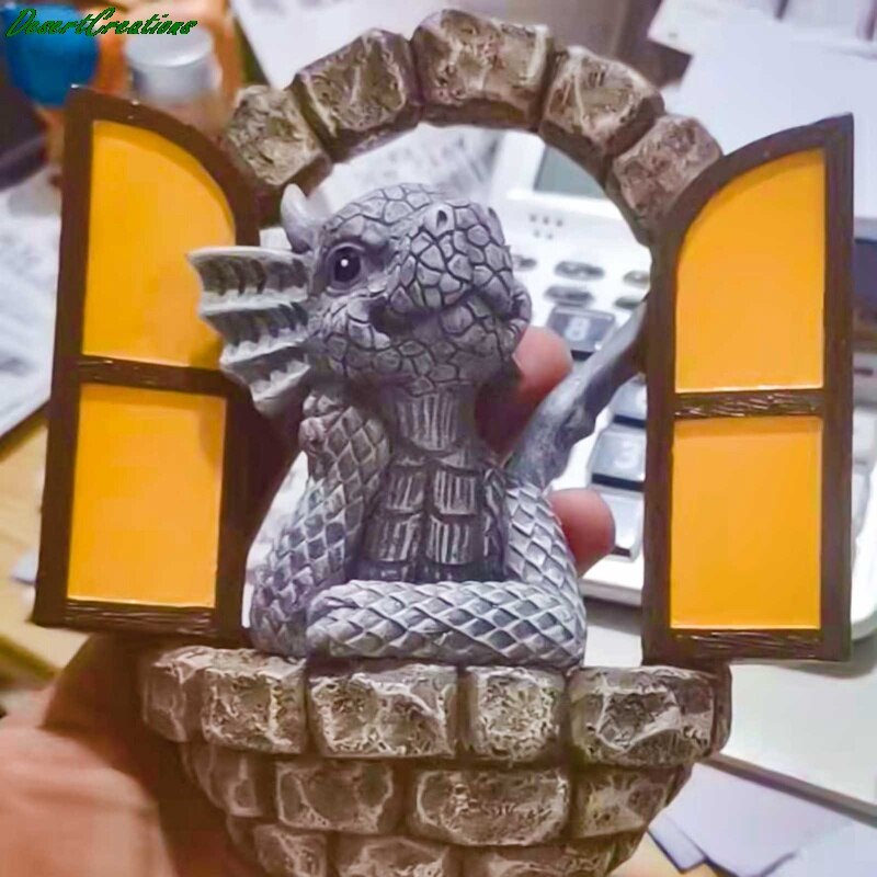 Dragon Statue Solar Garden Decoration Dragon Open ... – Grandado