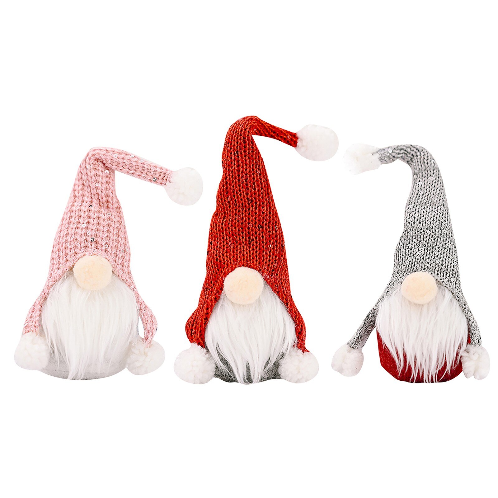 Christmas 3pc Forest Old Man Faceless Doll Plush D... – Grandado