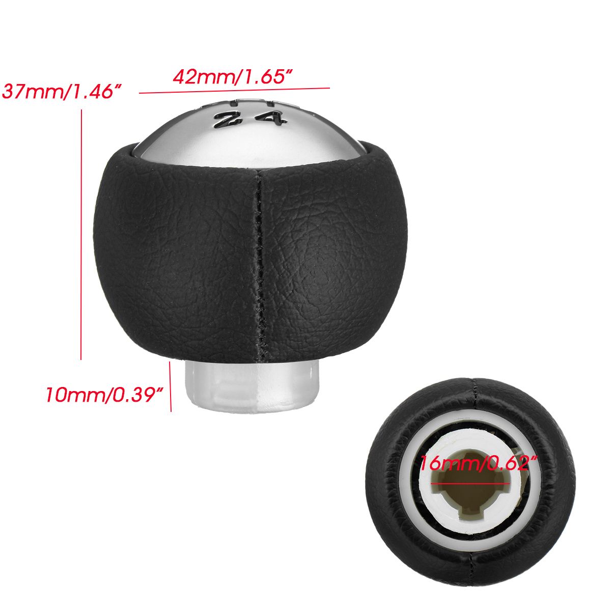 5 Speed Pu Lederen Pookknop Voor Peugeot 307 308 3... – Grandado