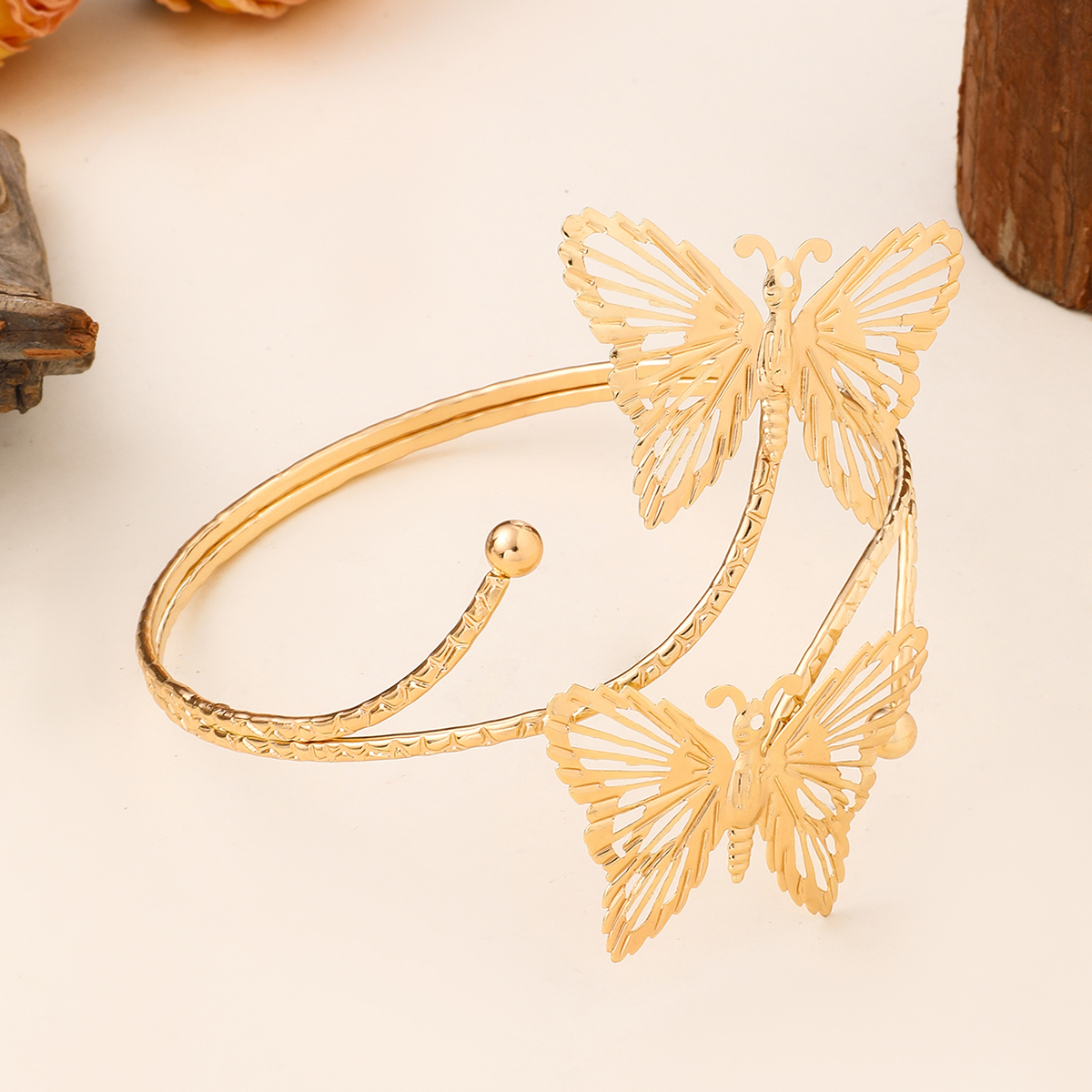 FTCY Metal Butterfly Upper Arm Hollow Bracelet for... – Grandado