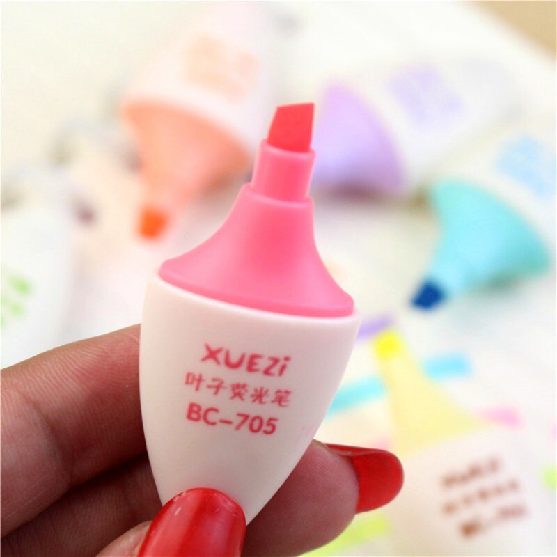 6 pcs/lot Mini leaf Highlighter Cute 6 colors Anim... – Grandado