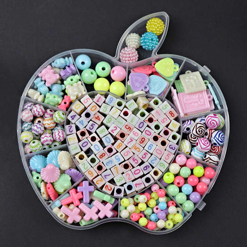 400pcs Handmade Diy Acrylic Beads Kids Toy Round S... – Grandado
