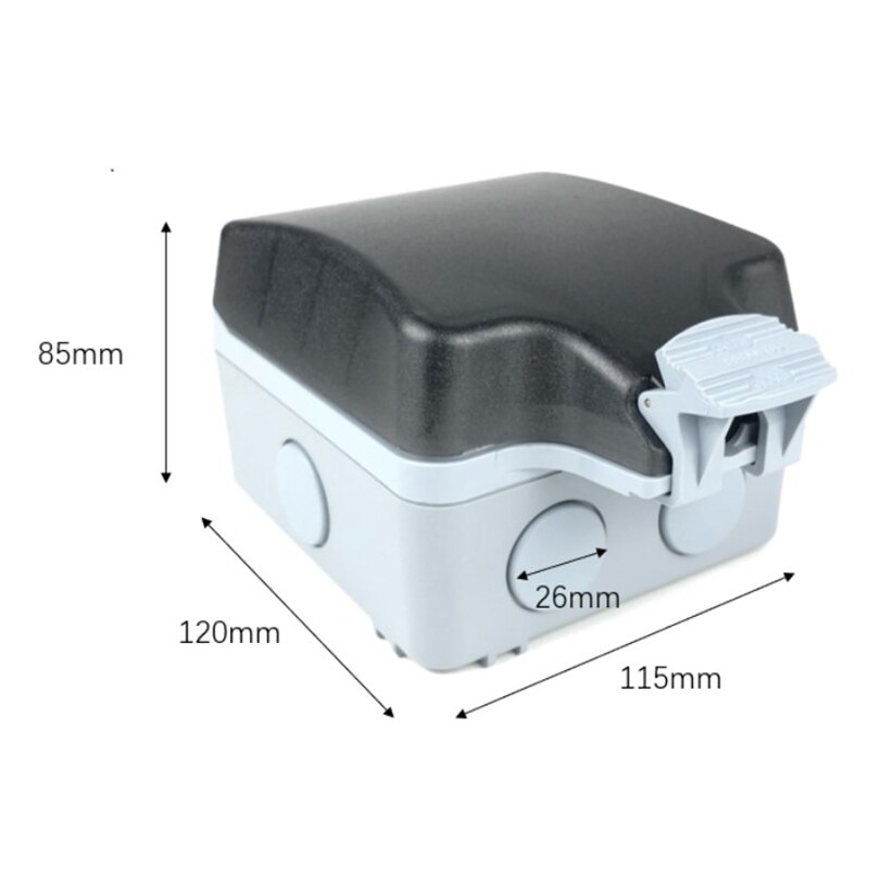 2 Socket EU Outdoor Protection Electric Power Wall... – Grandado