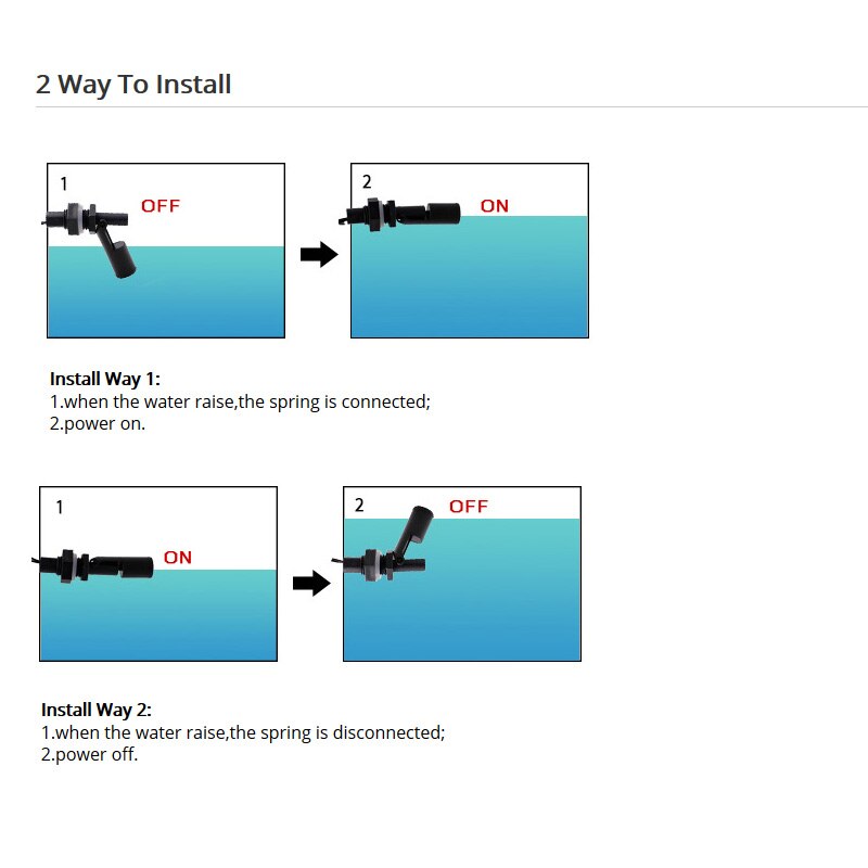 5PCS ZPC8 100V 220V Liquid Float Water Level Senso... – Vicedeal
