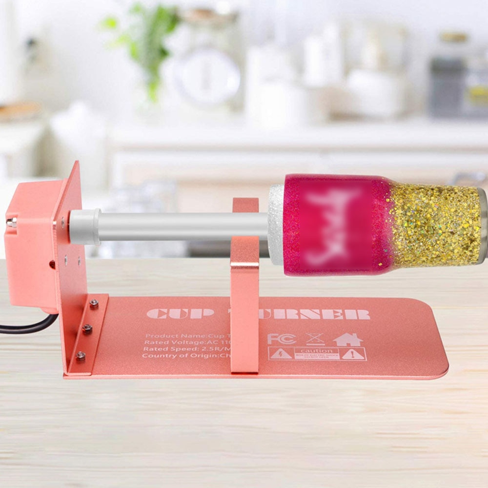 Cup-Type Turner Rose Goud + Wit Machine Ambachten ... – Grandado