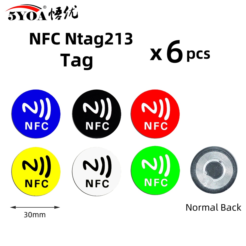 6pcs NFC Ntag213 TAG Sticker Ntag 213 for Huawei 1... – Vicedeal