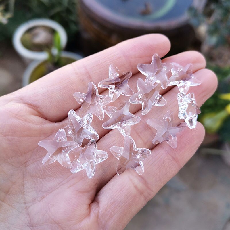 14mm Crystal Starfish Beads Glass Suncatcher Penda... – Vicedeal