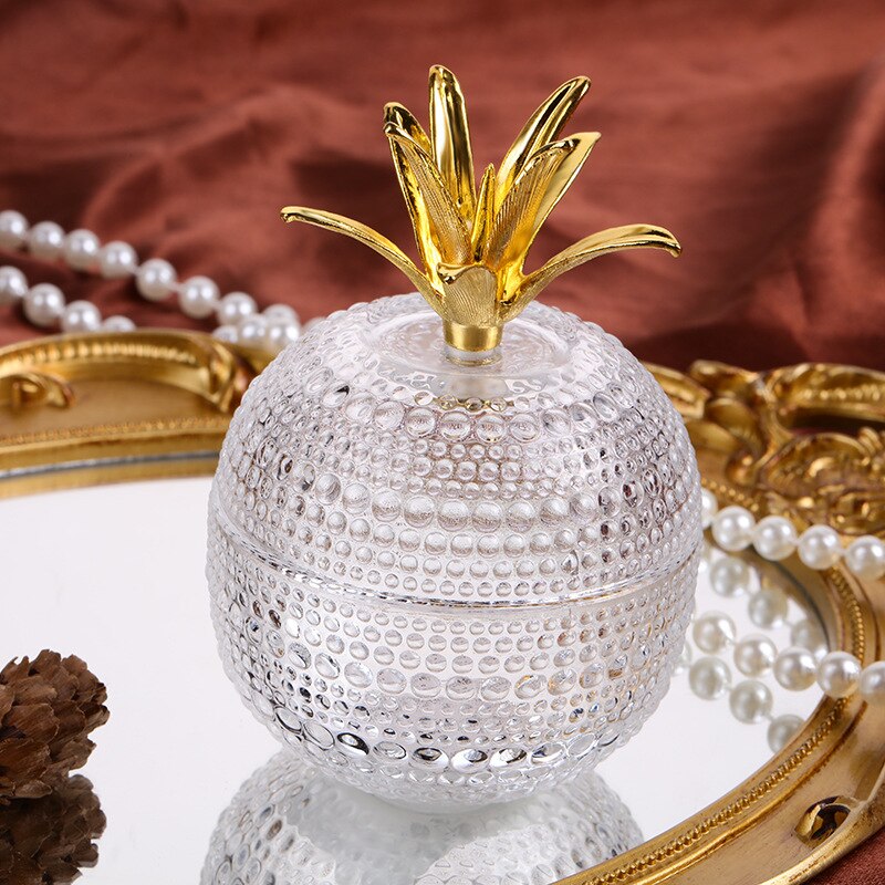 European Style Embossed Crystal Glass Jar Transpar... – Grandado