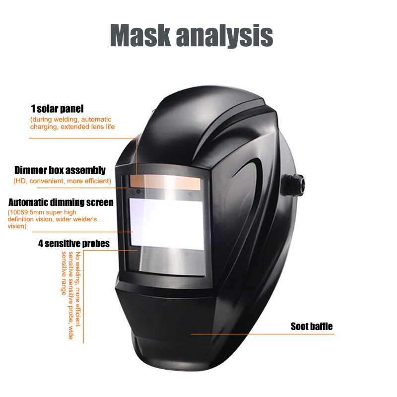 Solar Automatic Dimming Welding Face Cover Protect... – Grandado