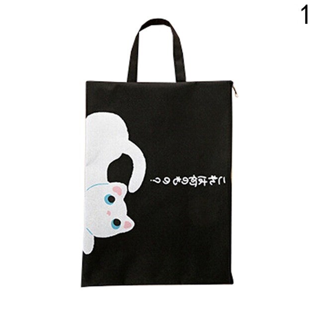 Kawaii A4 Document Bag Cat Folder Bag Cute Kawaii ... – Grandado