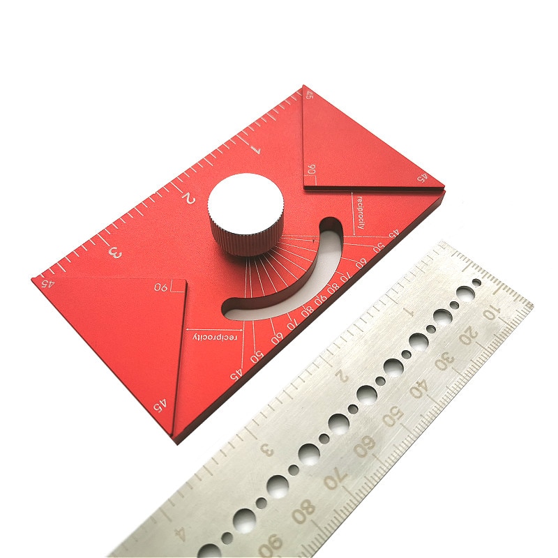Woodworking Dividing Line Ruler Aluminum Alloy Ang... – Grandado