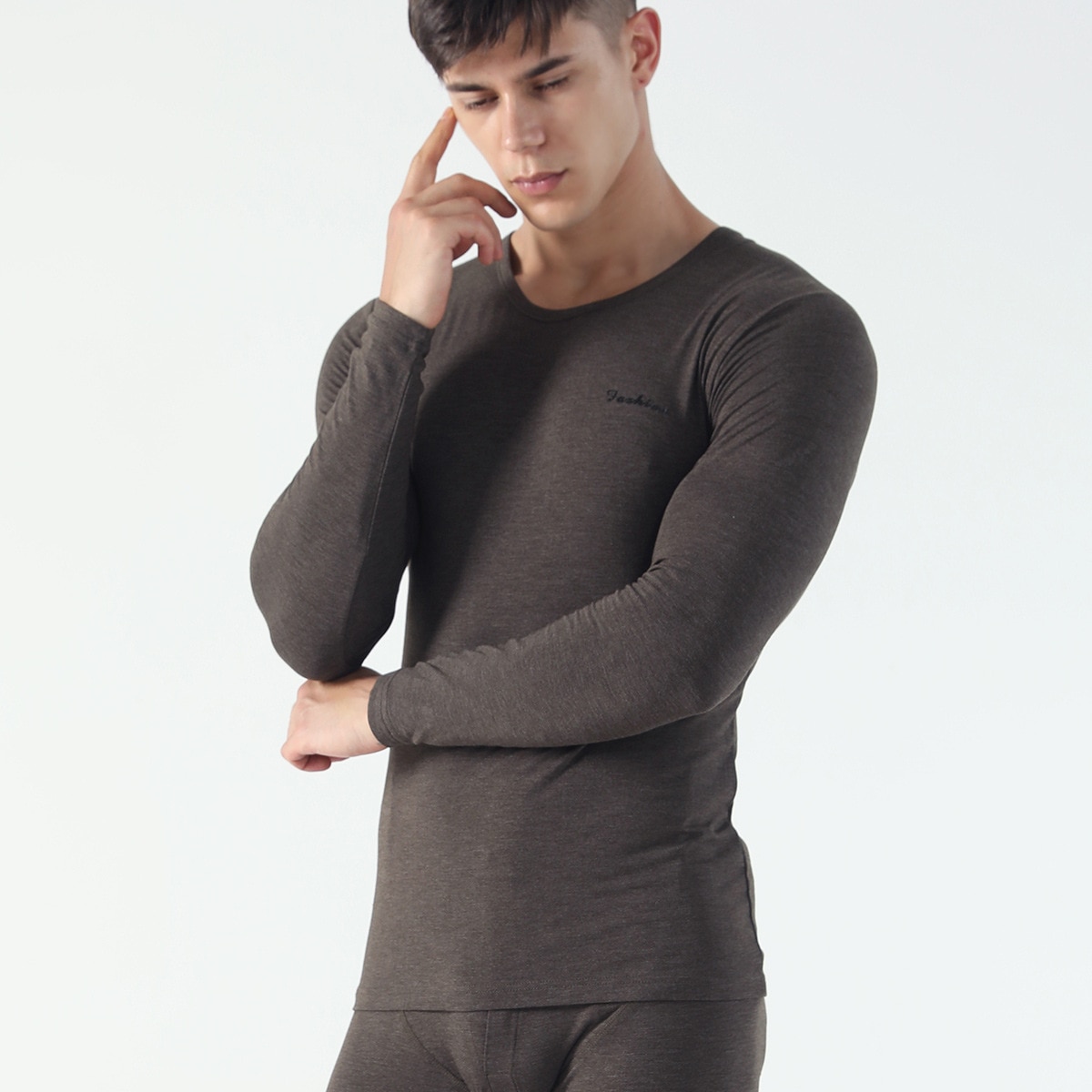 Thermo Underwear Male Cashmere Warm Long Johns Clo... – Grandado