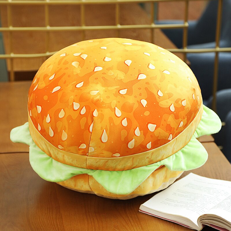 Toast Burger Lazy Sofa Bread Pillow Can Be Placed ... – Grandado