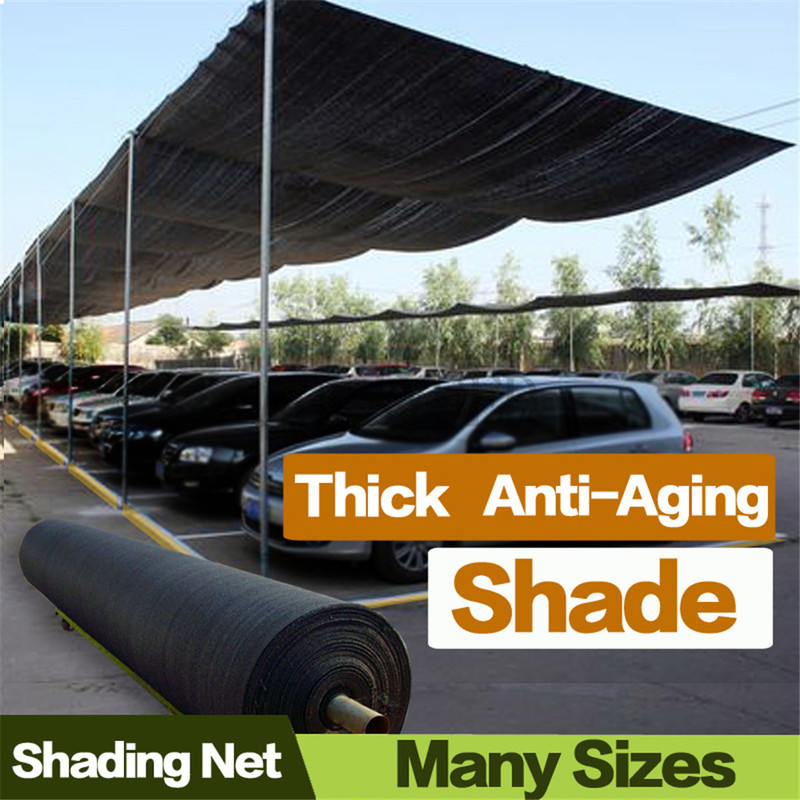 AULAYSED Summer Sun Shade Sail Black HDPE Sunshade... – Grandado