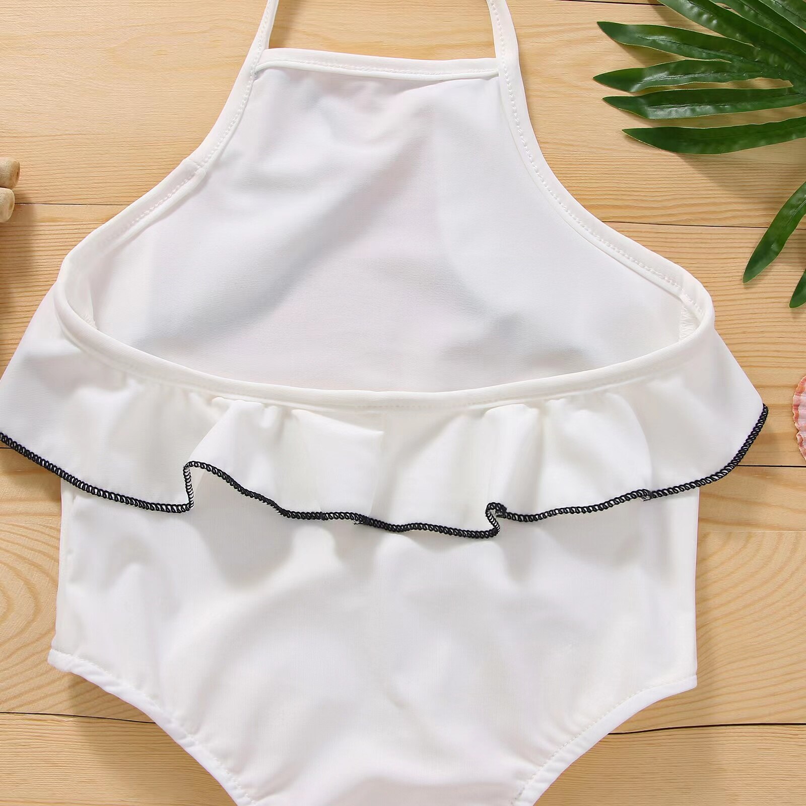 Baby Girls Bathing Suit Sleeveless Halter Patchwor... – Grandado