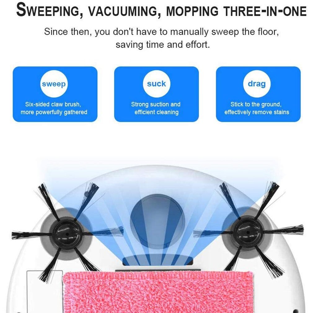 Draagbare Stofzuiger Robot Volautomatische 4-In-1 ... – Grandado