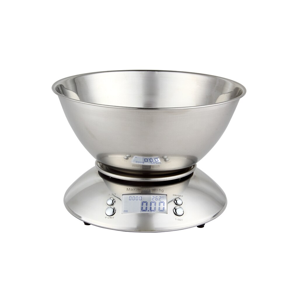 Stainless Steel Kitchen Scale and Bowl Household B... – Grandado
