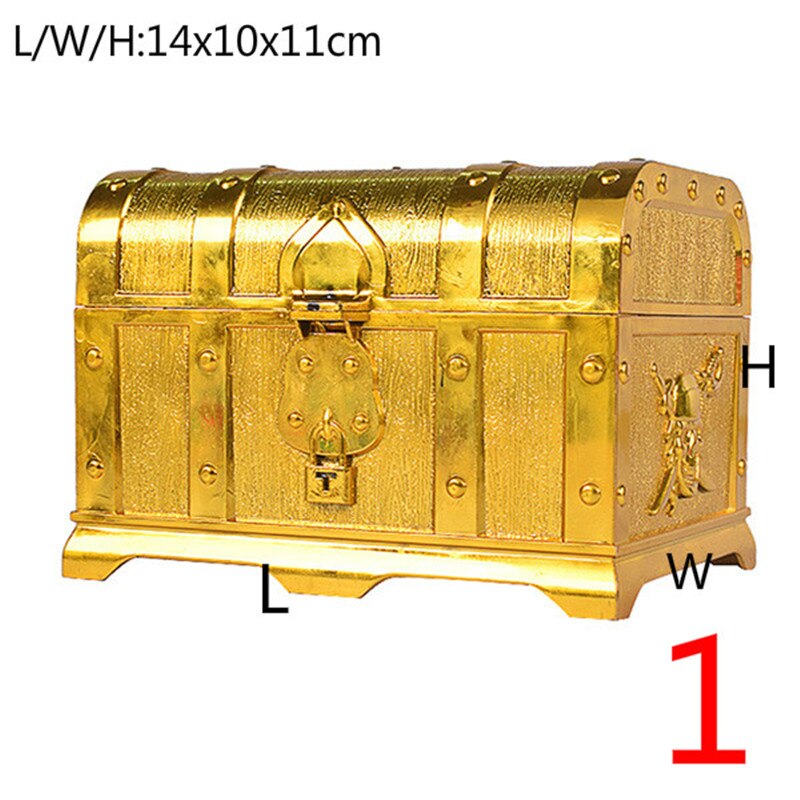 Plastic Casket Pirate Treasure Box Crystal Gem Jew... – Grandado
