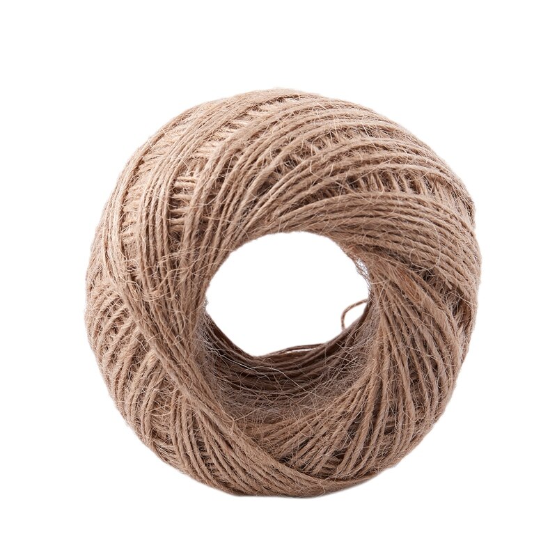 100 Meter - Natural Textured Hessian Jute Twine St... – Grandado