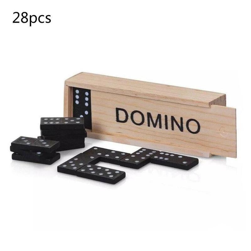 28 Pcs/set Wooden Domino Board Games Children Earl... – Grandado