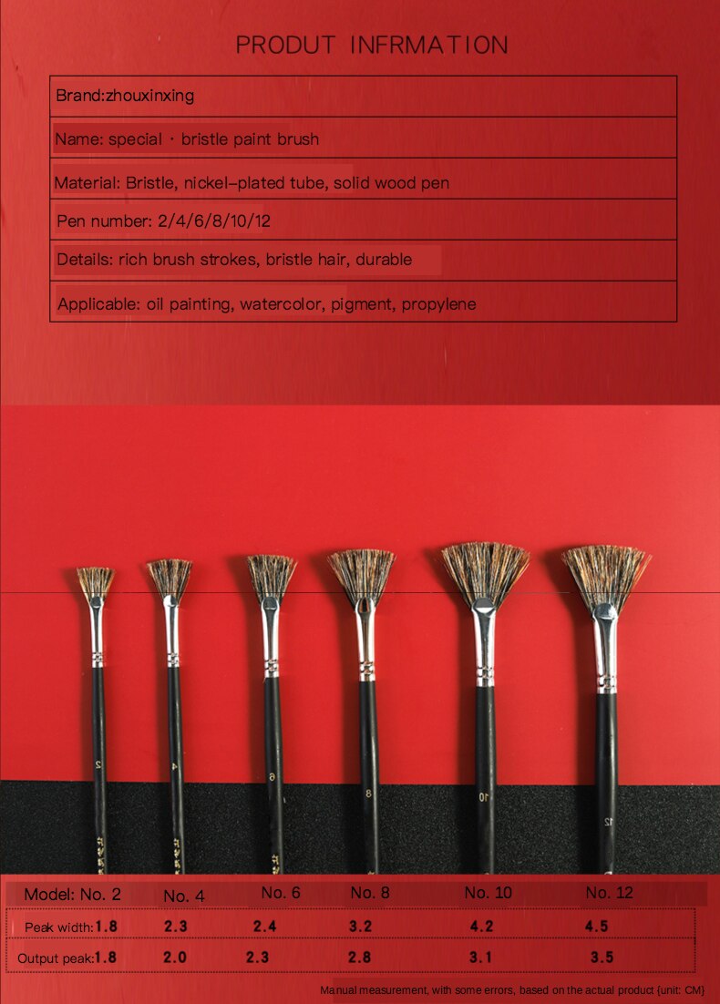 6pcs/Set Special offer Wild Boar Bristle brush pen... – Vicedeal
