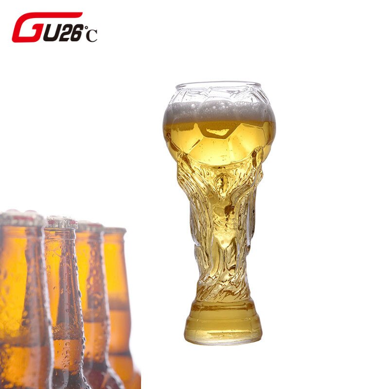 450ml Football Shape Glass Beer Steins Crystal Glass Whiskey Drink Ware