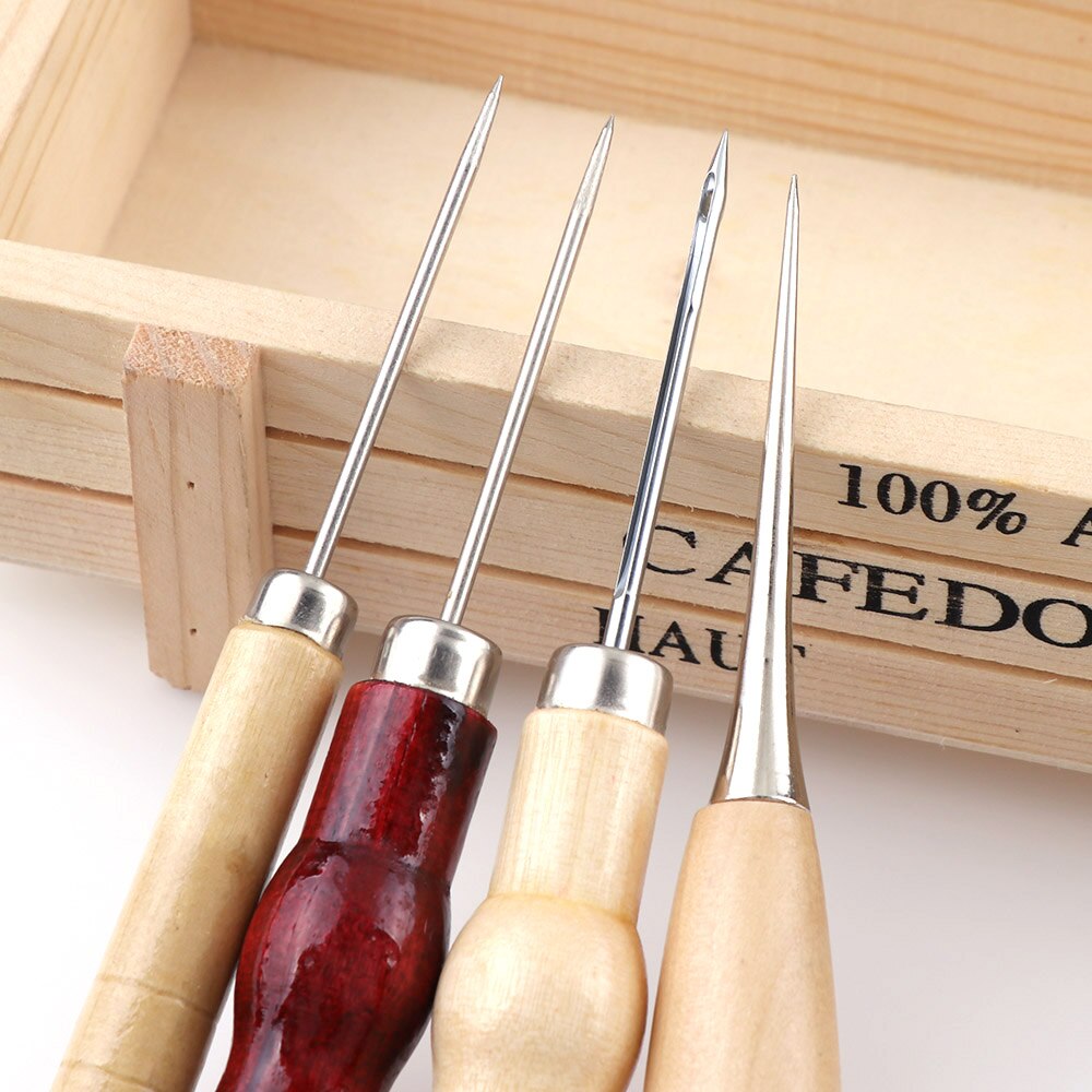 4Pcs Mix Leather Craft Tip Awl Hand Sewing Tool Le... – Grandado