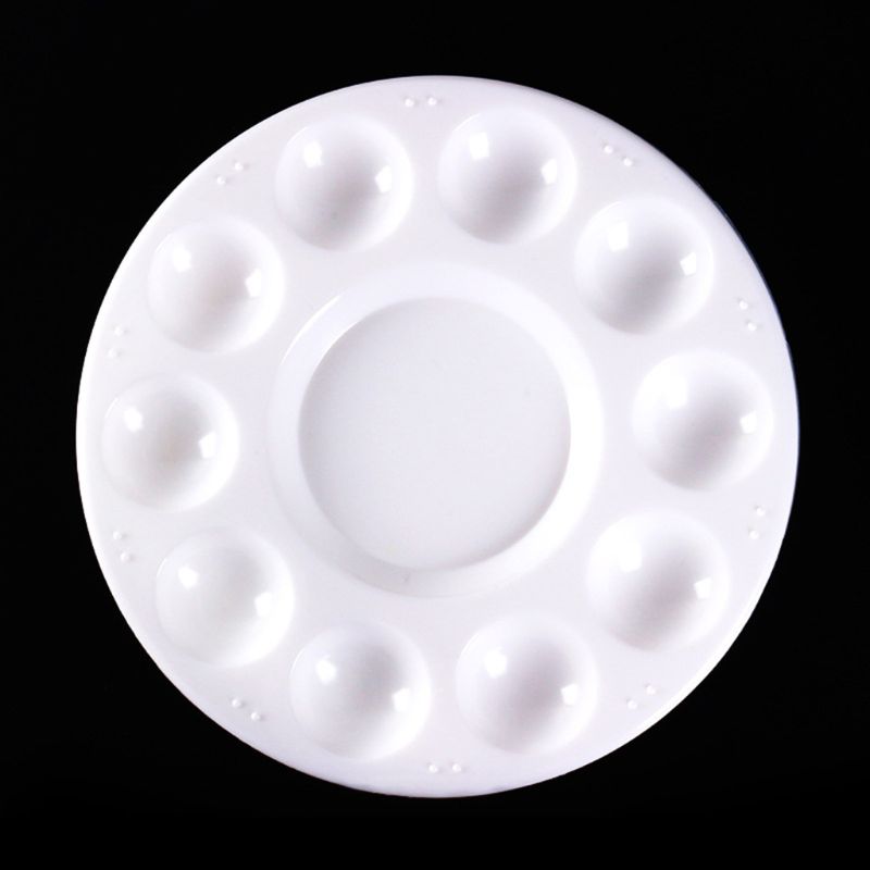 Verf Palet Lade Ronde Plastic Aquarel Mixing Palet... – Vicedeal