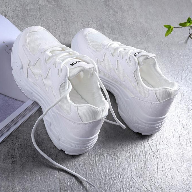 THEAGRANT Breathable Mesh Platform Sneakers Women ... – Grandado