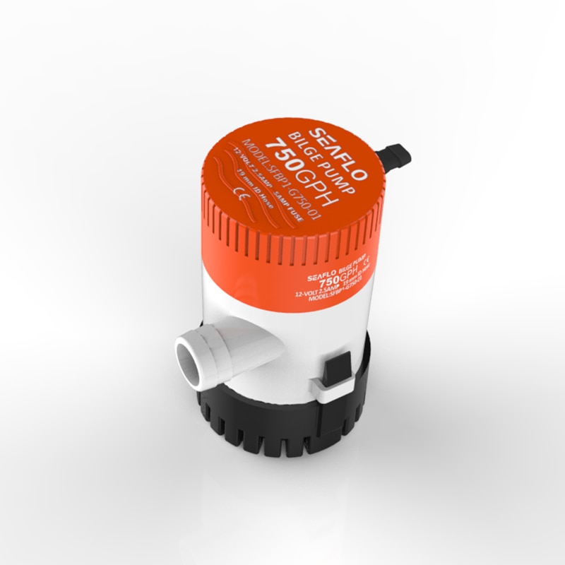 750GPH Mini Submersible Pump SEAFLO 12V Marine Sub... – Grandado