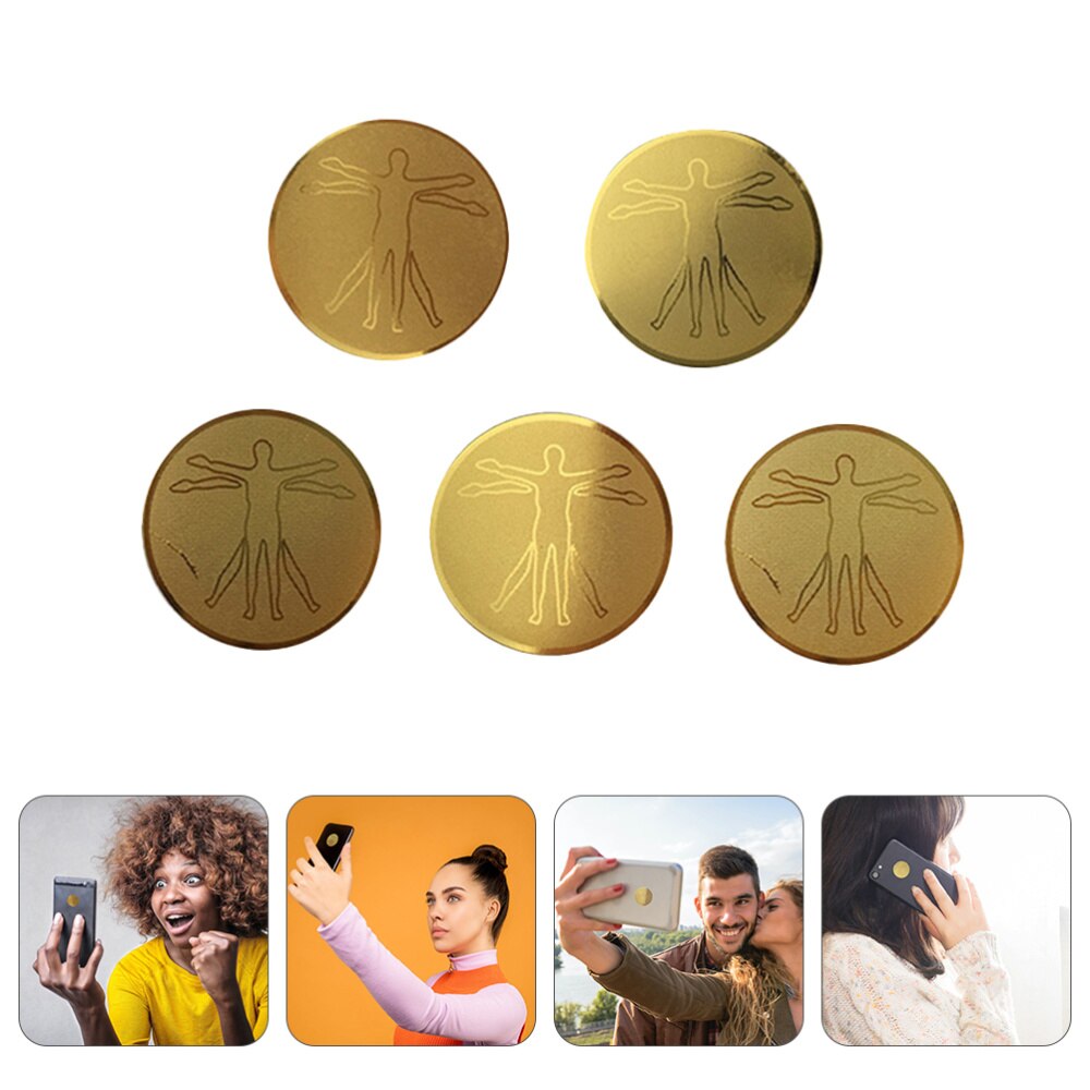 5 Pcs 1 Set EMF Protectors Phone Stickers 24K Gold... – Vicedeal