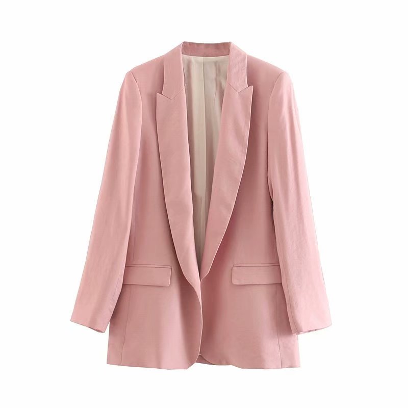 Tangada solid business blazer for female full slee... – Vicedeal