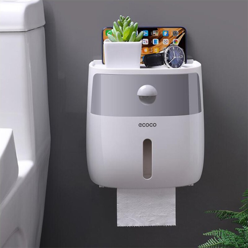 Double Layer Toilet Paper Holder Waterproof Storag... – Grandado