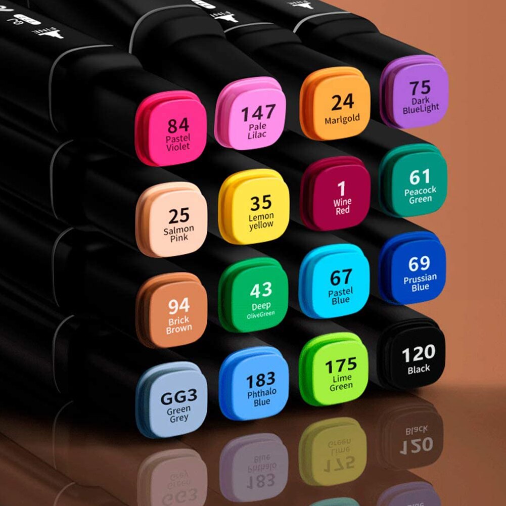 40 Color Markers Pens Set Dual Head Manga Drawing ... – Grandado