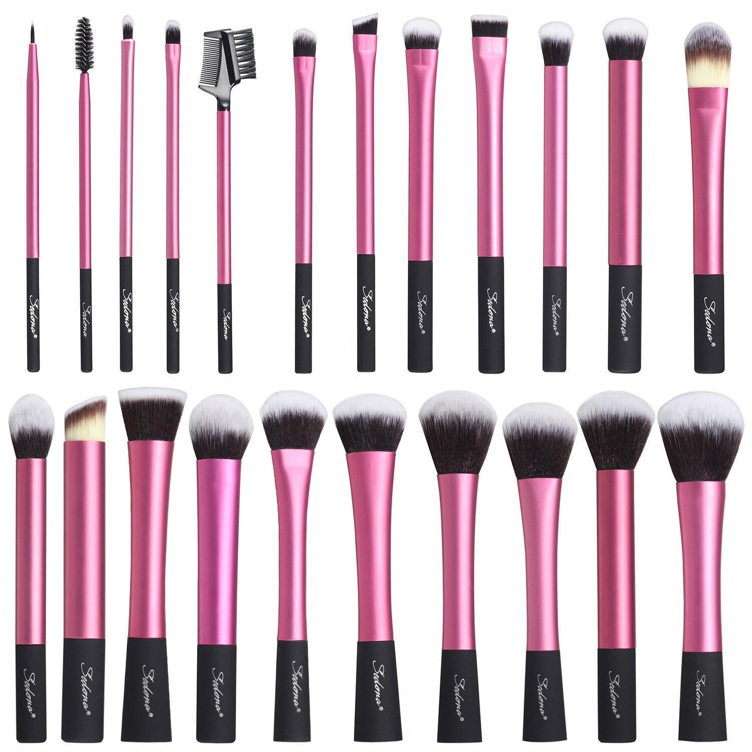 Sedona Makeup Brushes Pro Pink Brush Set Powder Ey... – Grandado