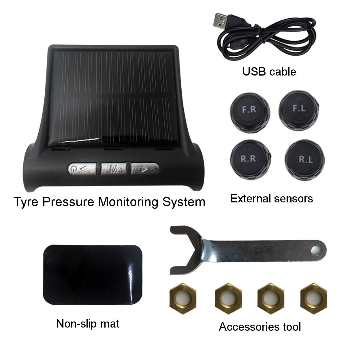 4 Sensors Car Tire Pressure Alarm Tpms Digital Dis Vicedeal
