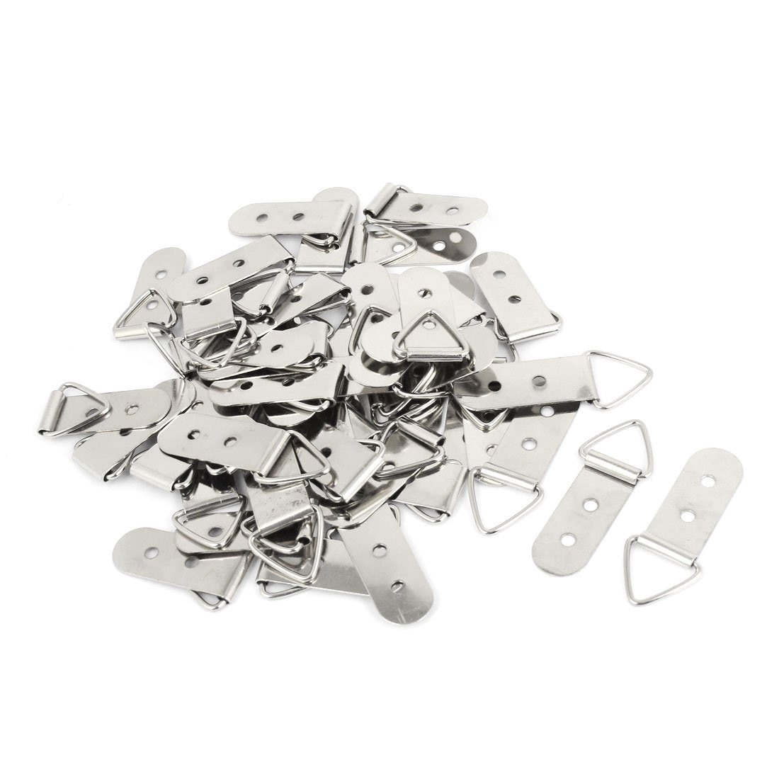Triangular metal hooks with double hole for hangin... – Vicedeal