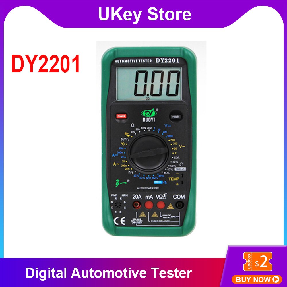 Universal Multimetro DY2201 Digital Automotive Tes... – Vicedeal