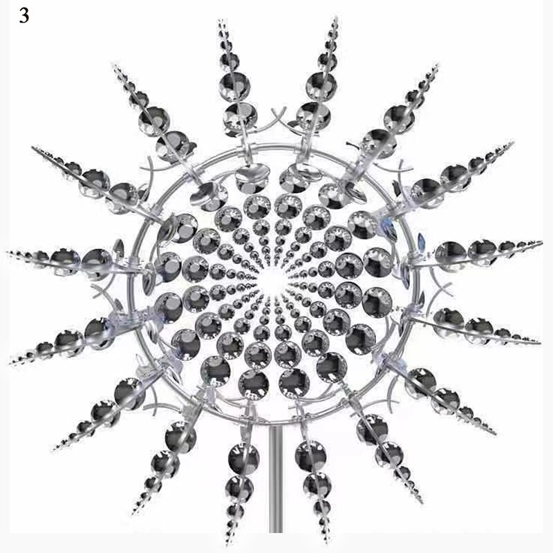 Stainless Steel Metal Windmill Wind Chime Wind Van... – Grandado
