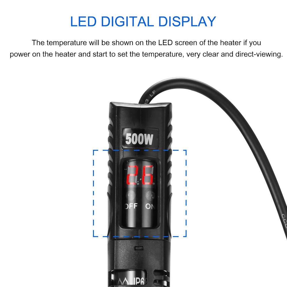 Dht -500 intelligent ledet digitalt display akvari... – Grandado