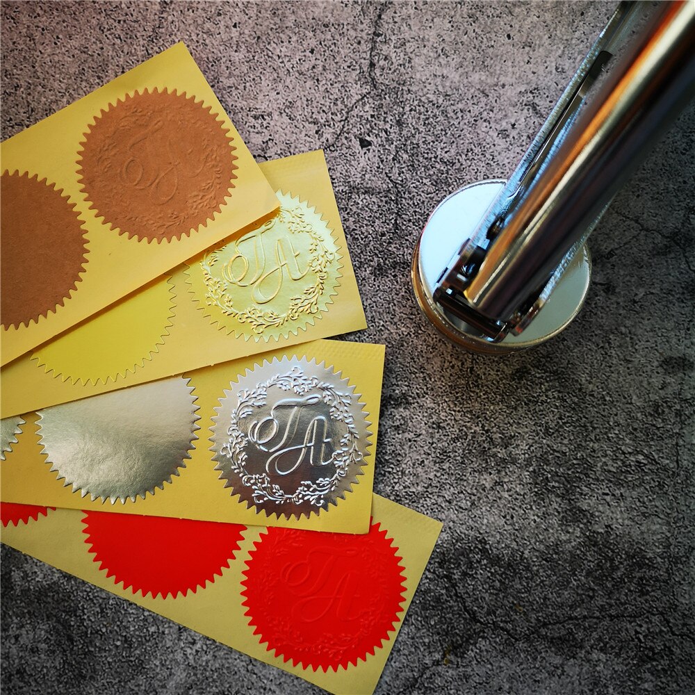 500 Pcs 45 Mm Embosser Sticker Voor Droogstempel, ... – Grandado