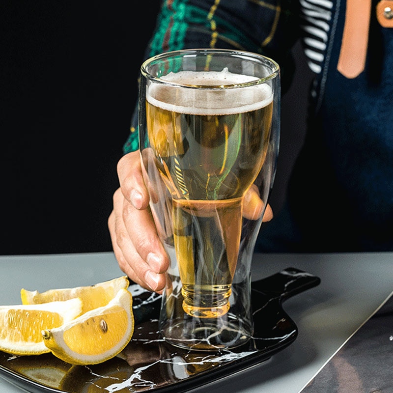 350ml Flip Jabs Beer Mug Upside Down Fruit Juice D... – Grandado