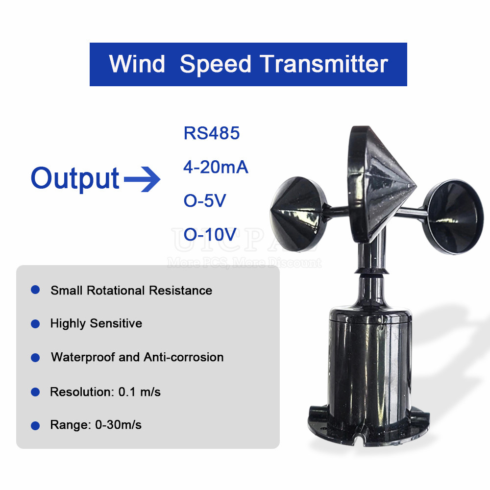30m/s Weather Station Outdoor 3 Cup Anemometer Sen... – Vicedeal