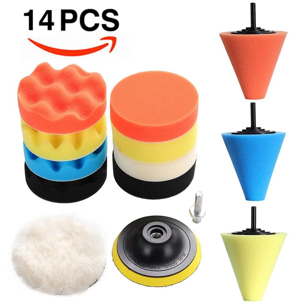 14Pcs/Set 3 inch Car Polishing Disc Self-Adhesive ... – Vicedeal