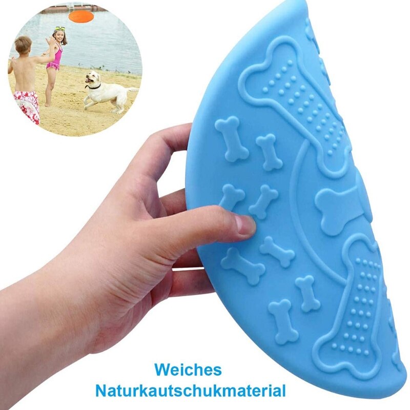 Flying Disc Rubber Dog Toys For Outdoor Interactiv... – Grandado