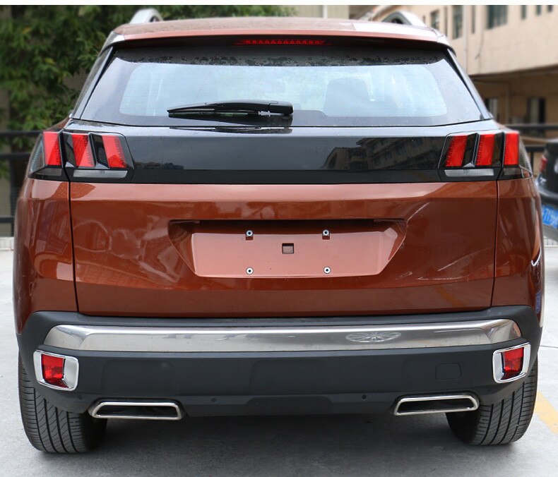 Chrome Rear Fog Light Lamp Cover For Peugeot 3008 ... – Grandado
