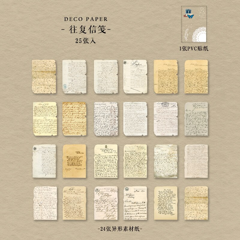 25pcs/lot Old music pages Material Paper Junk Jour... – Grandado
