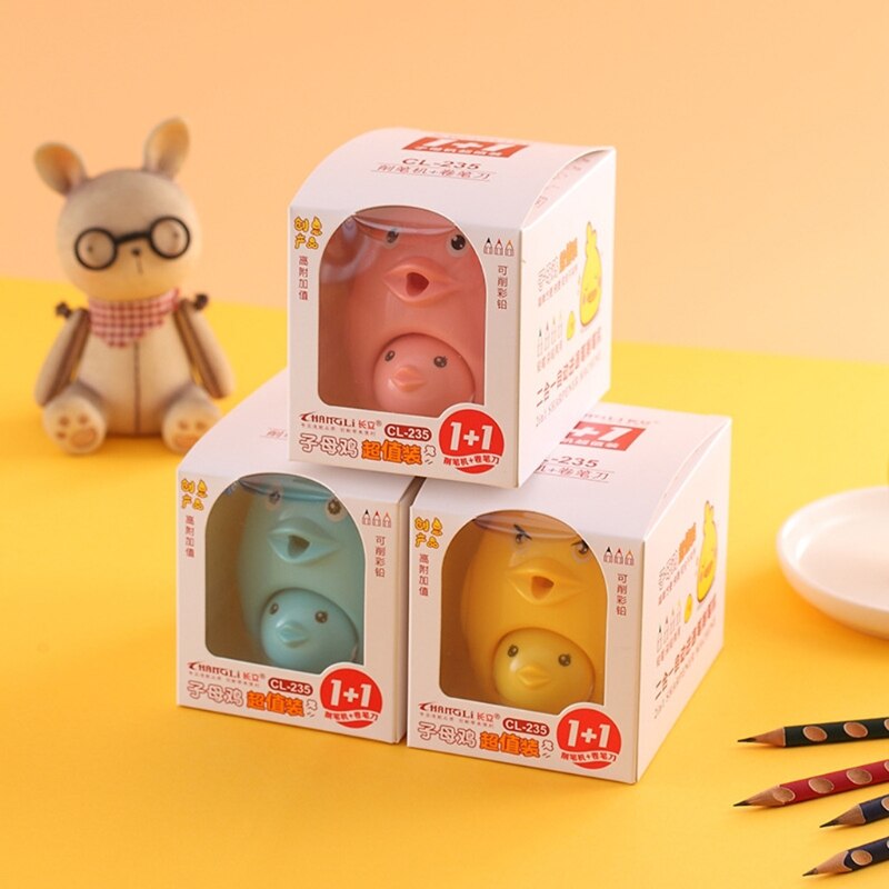 Random ColorCartoon Chicken Manual Pencil Sharpene... – Grandado